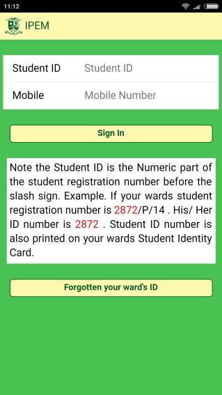 IPEM International School - Steps to download and install Parent App